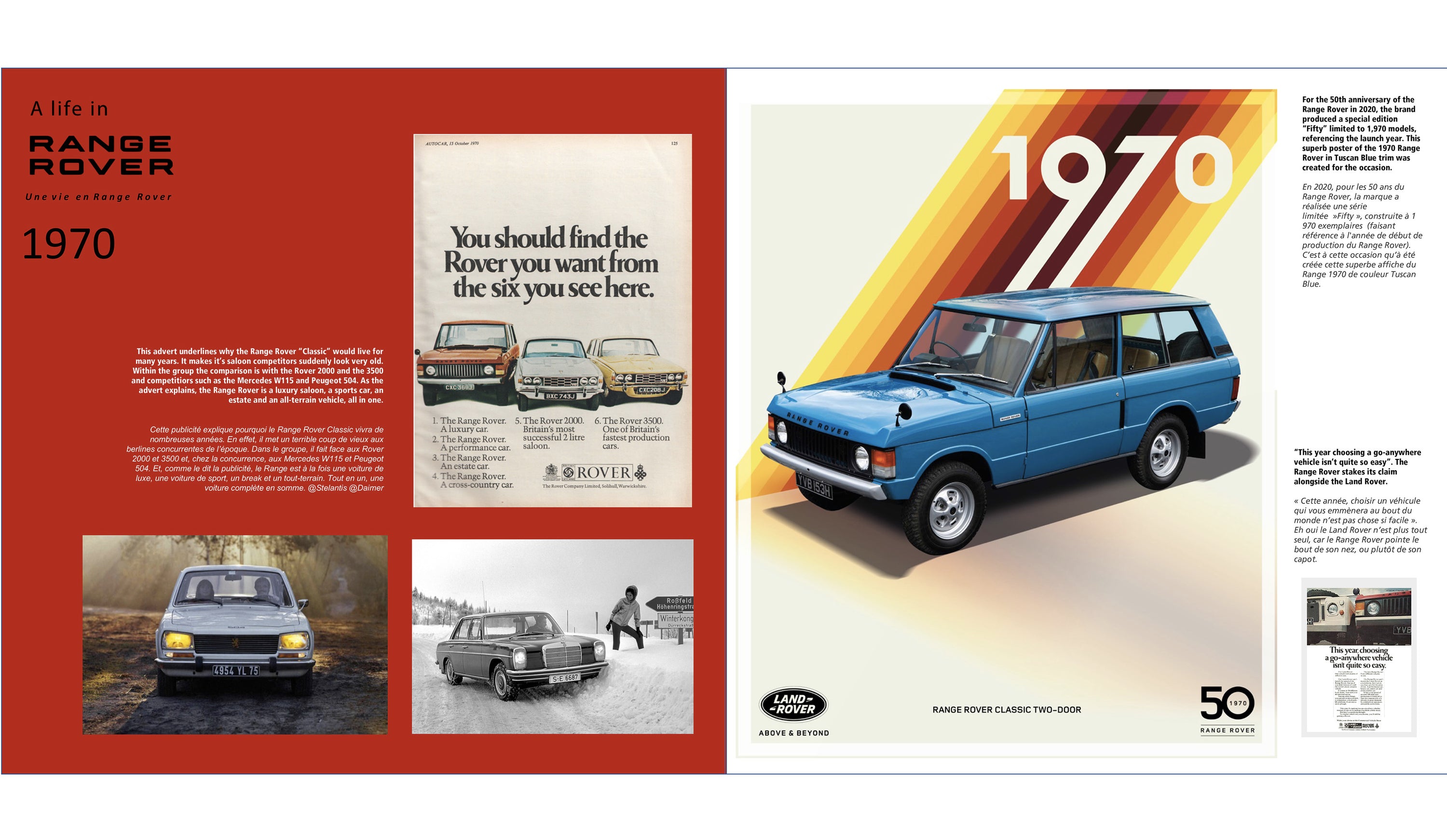 a life in range rover story book of advert – A Life in Cars