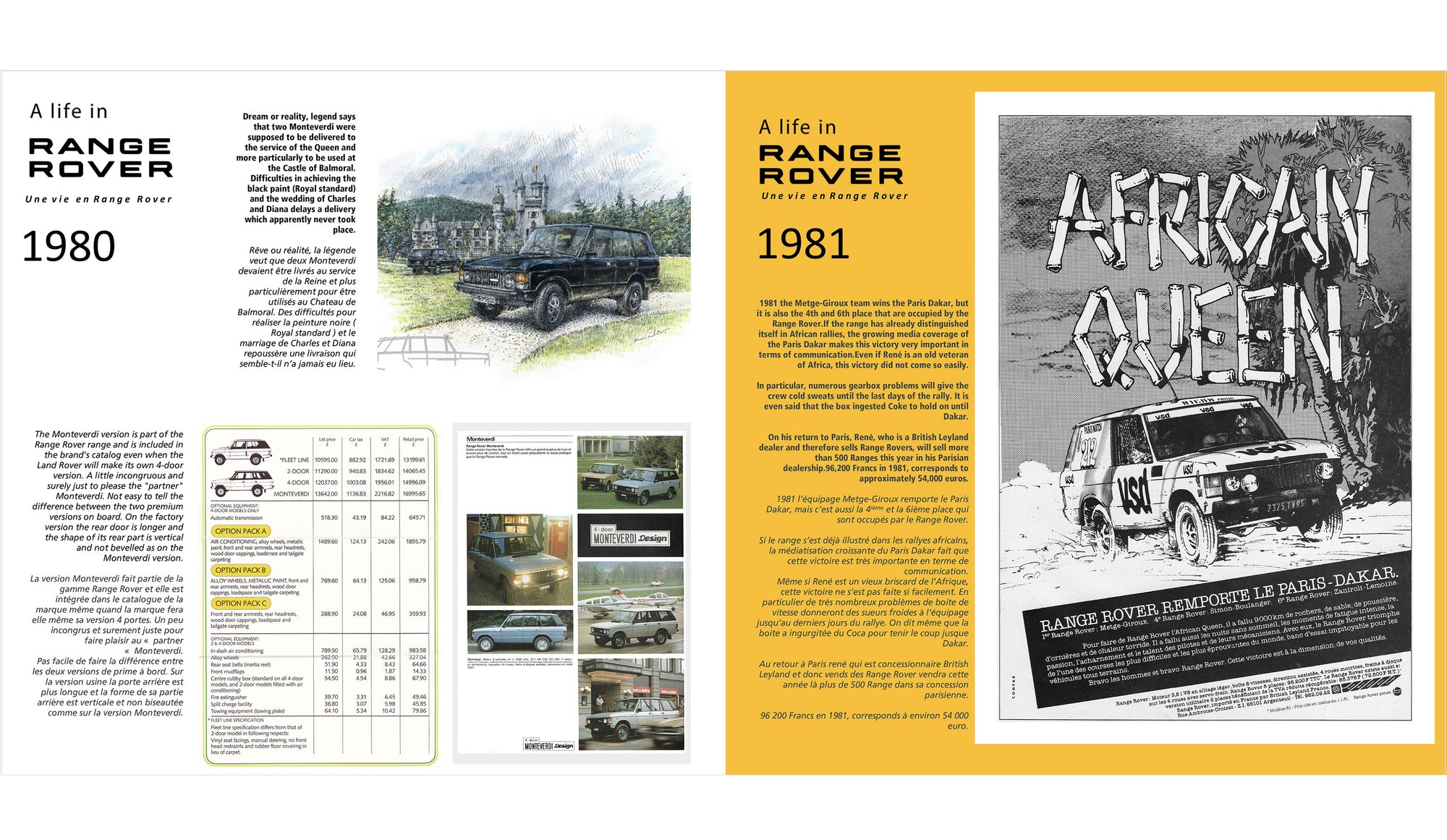 a life in range rover story book of advert – A Life in Cars