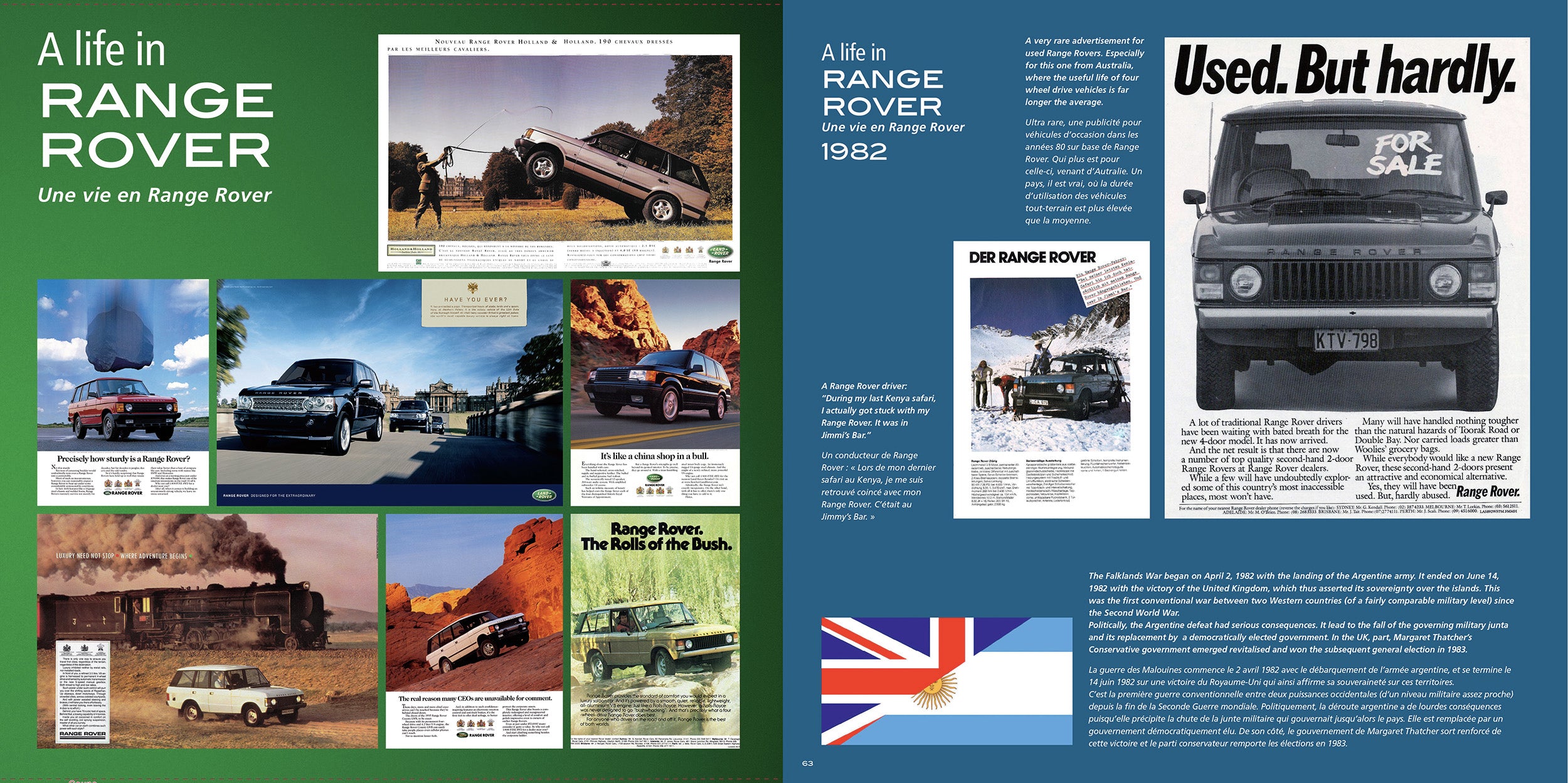 a life in range rover story book of advert – Les cahiers de l'édition